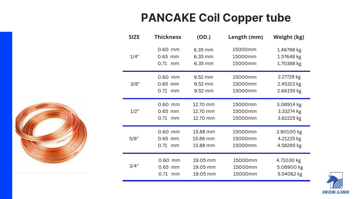Pancake Copper Tube - WPsystem